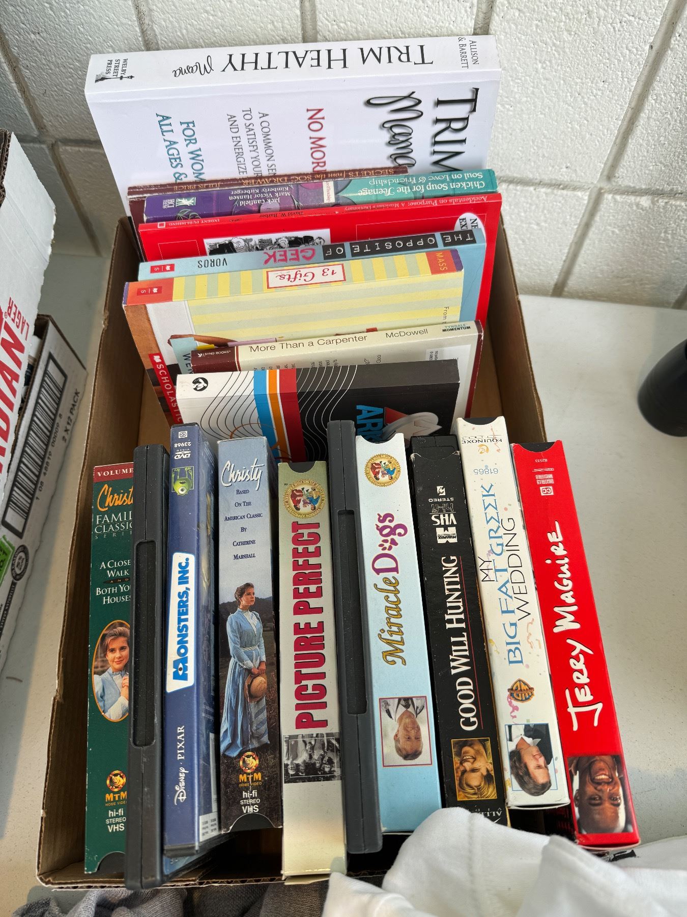 Books and vhs tapes