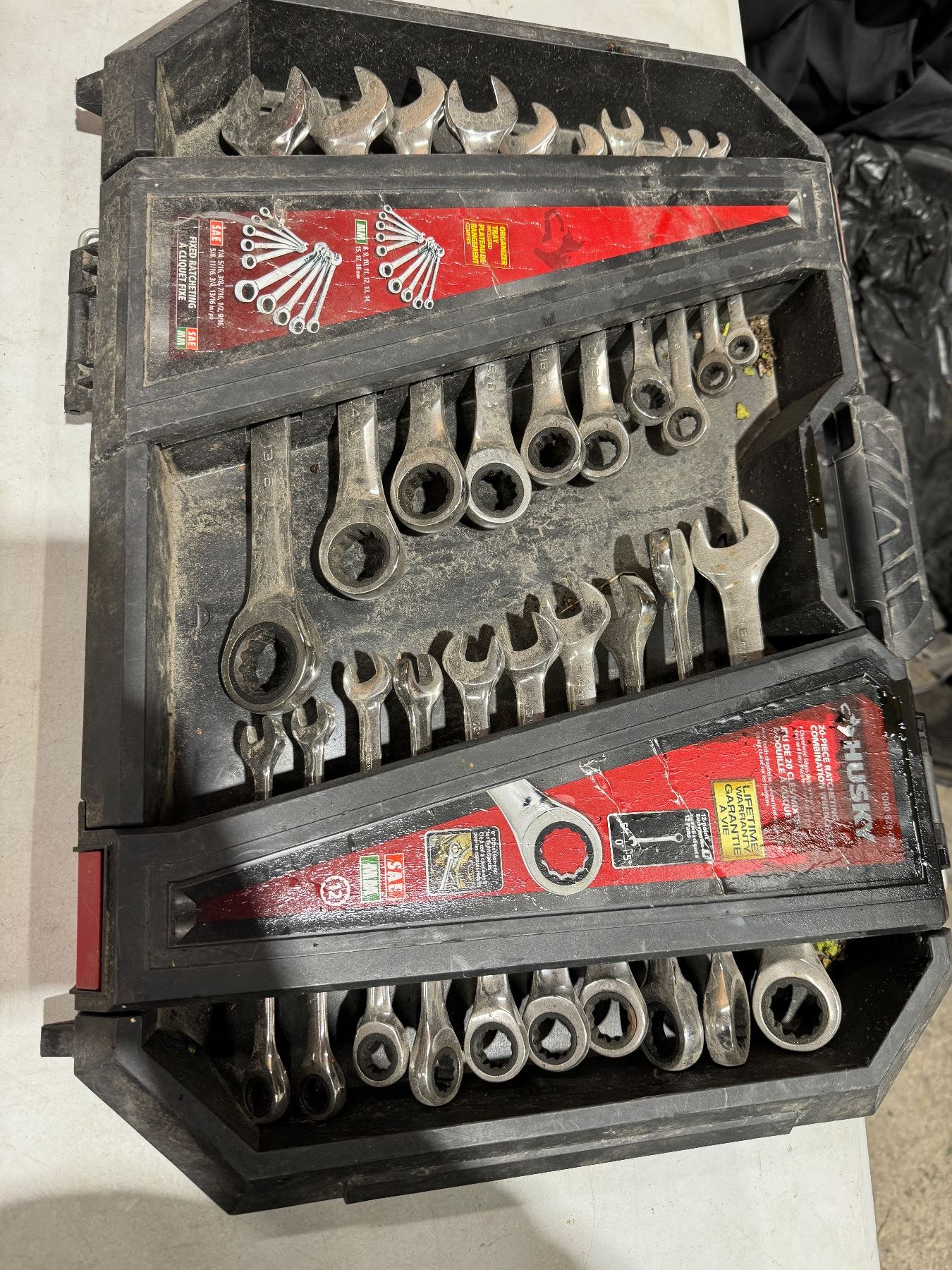 Husky ratcheting wrench set