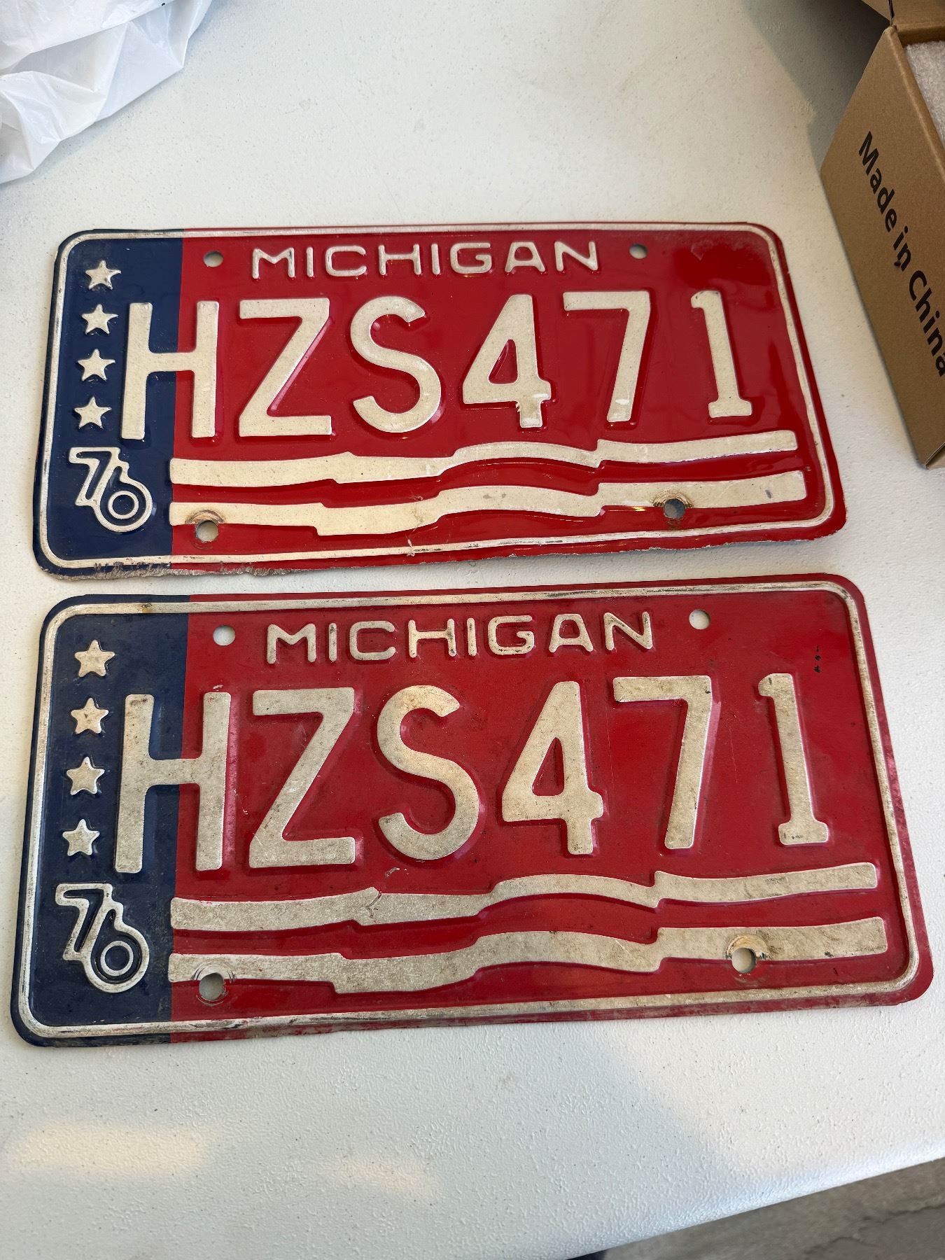 Michigan license plates