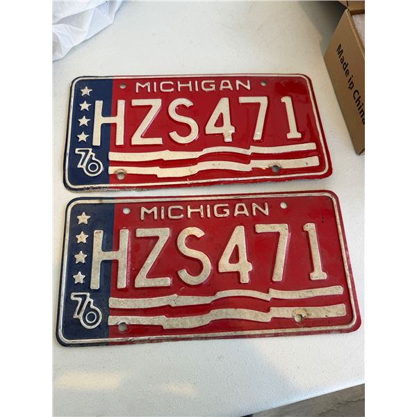 Michigan license plates