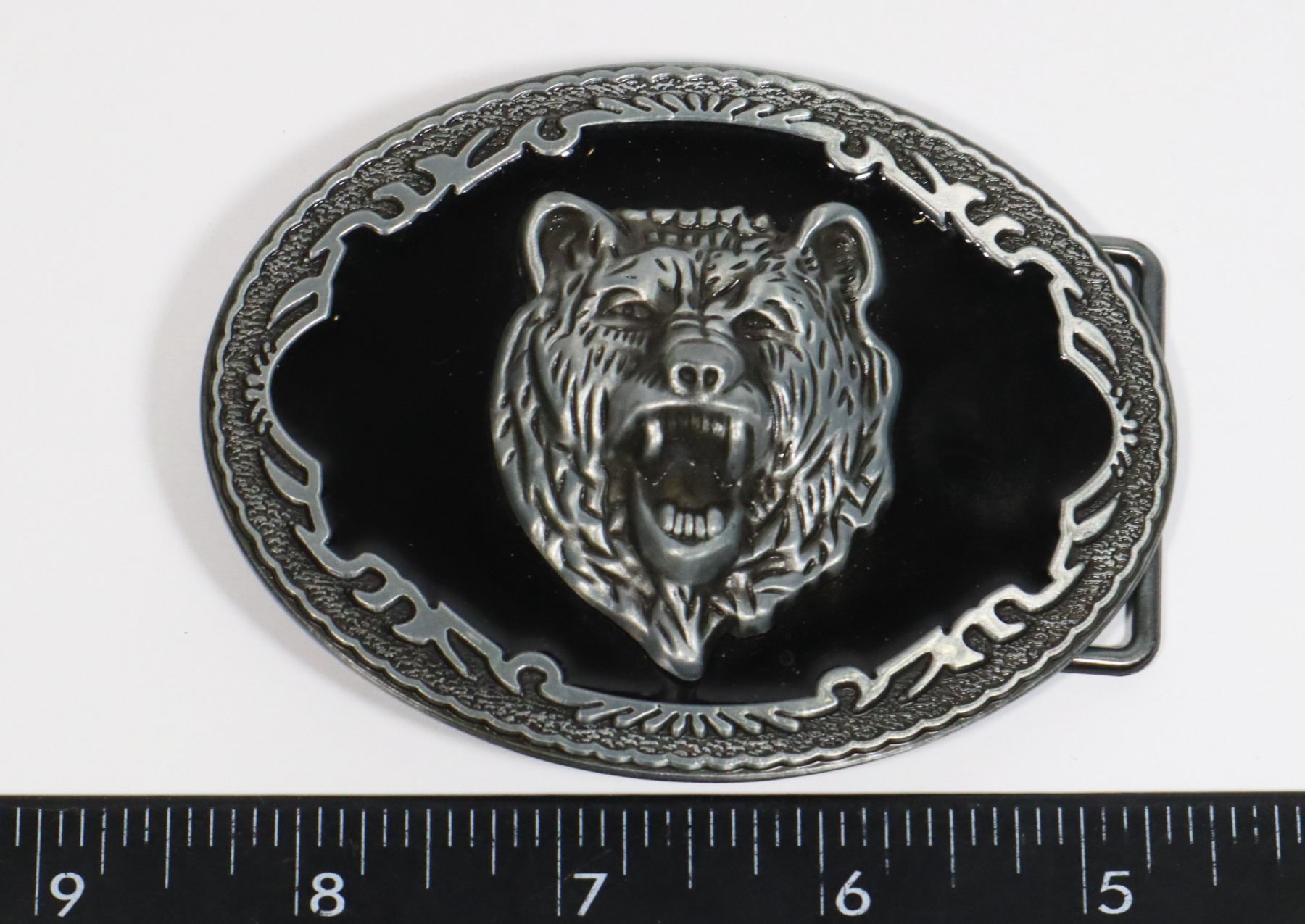 GRIZZLY BEAR BELT BUCKLE