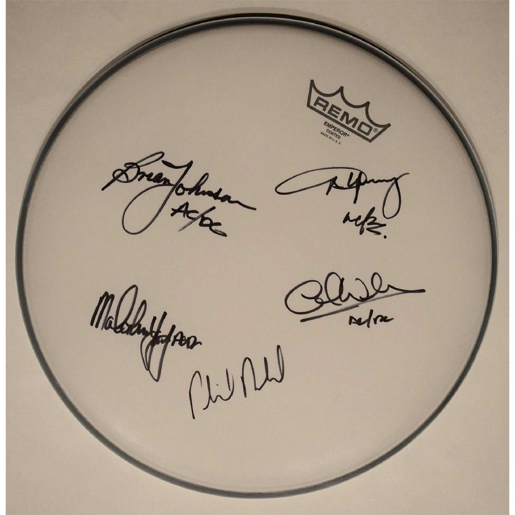 AC/DC signed drum head