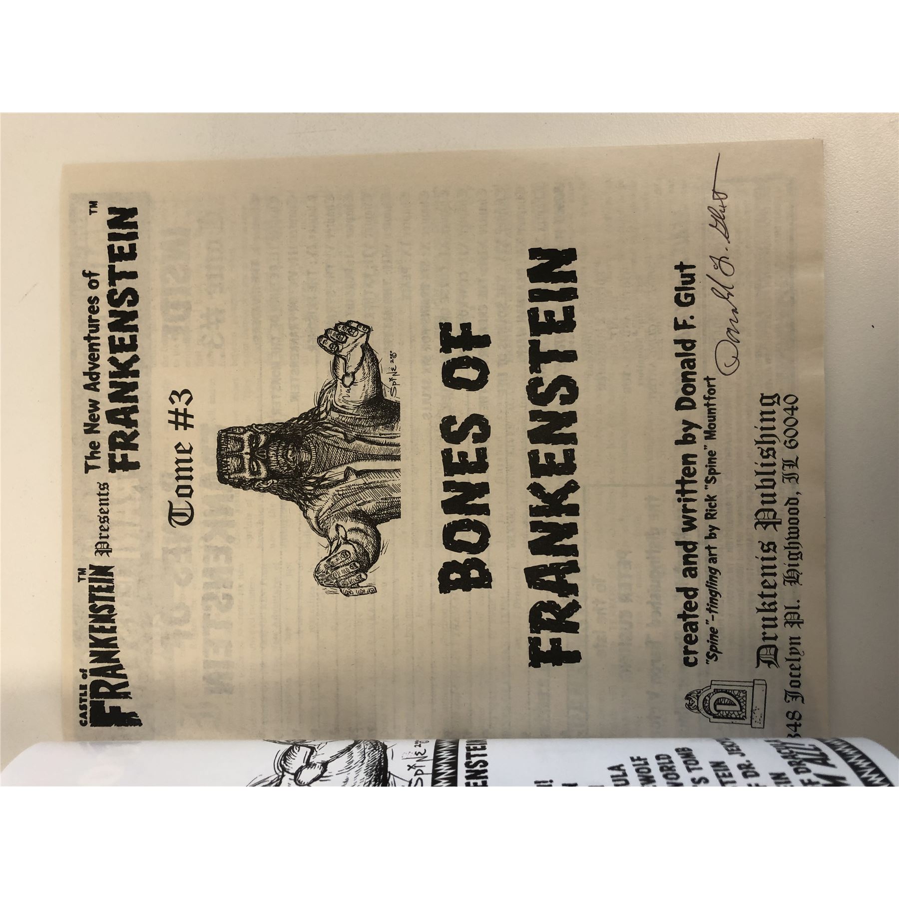 The New Adventures of Frankenstein Tome #3 Bones of Frankenstein