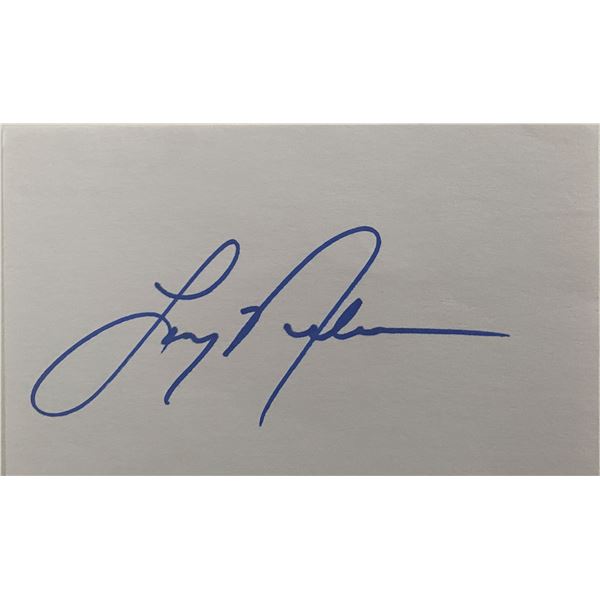 Pro golf champion Larry Nelson original signature