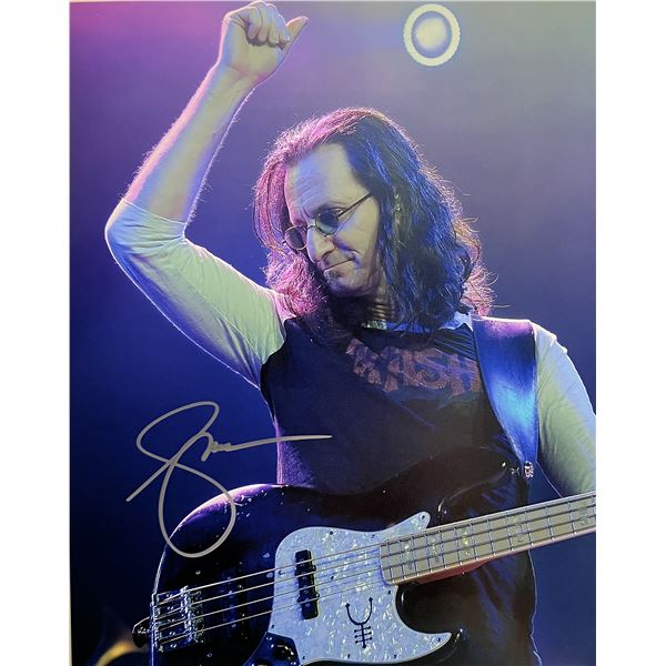 Rush Geddy Lee signed photo. GFA Authenticated
