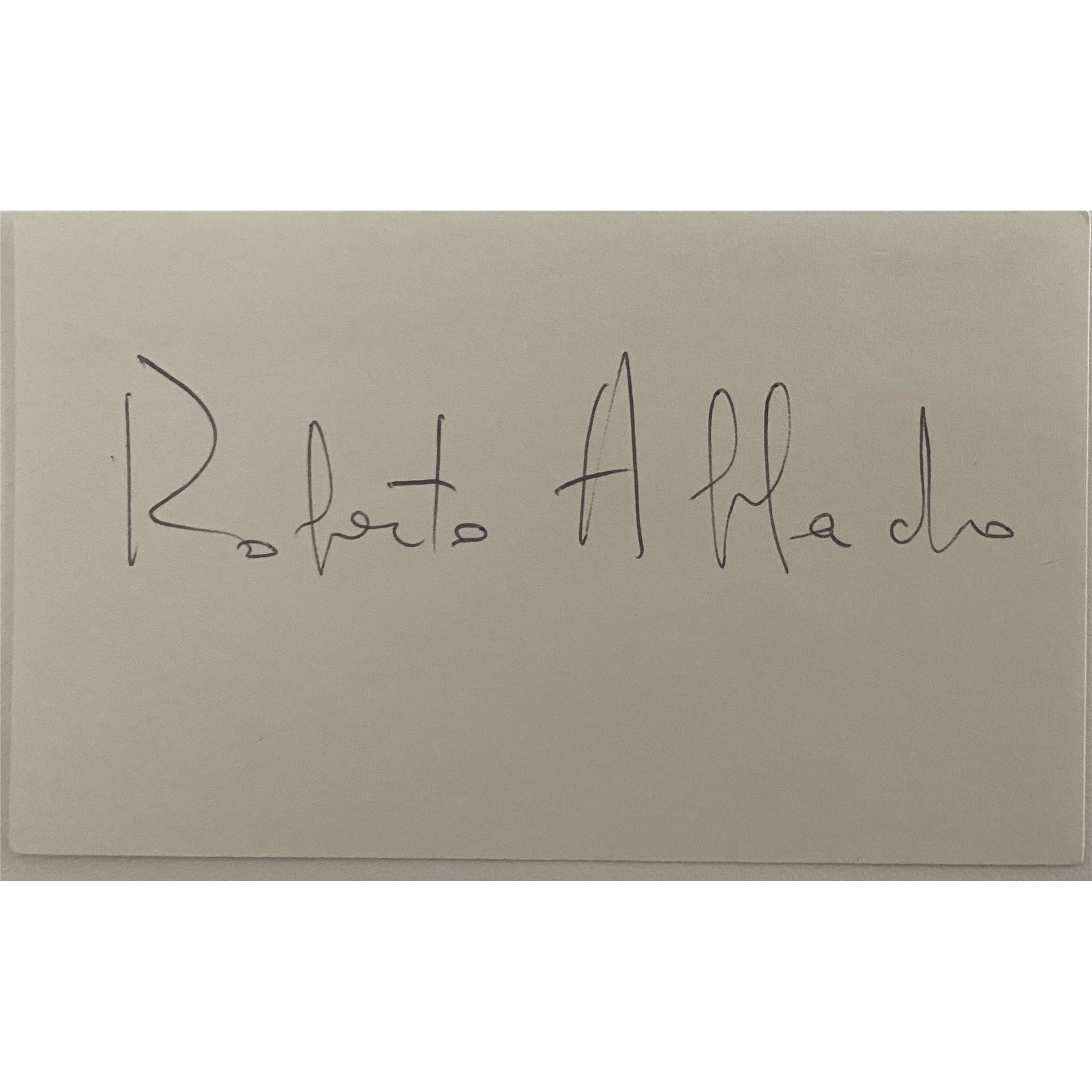 Roberto Abbado original signature