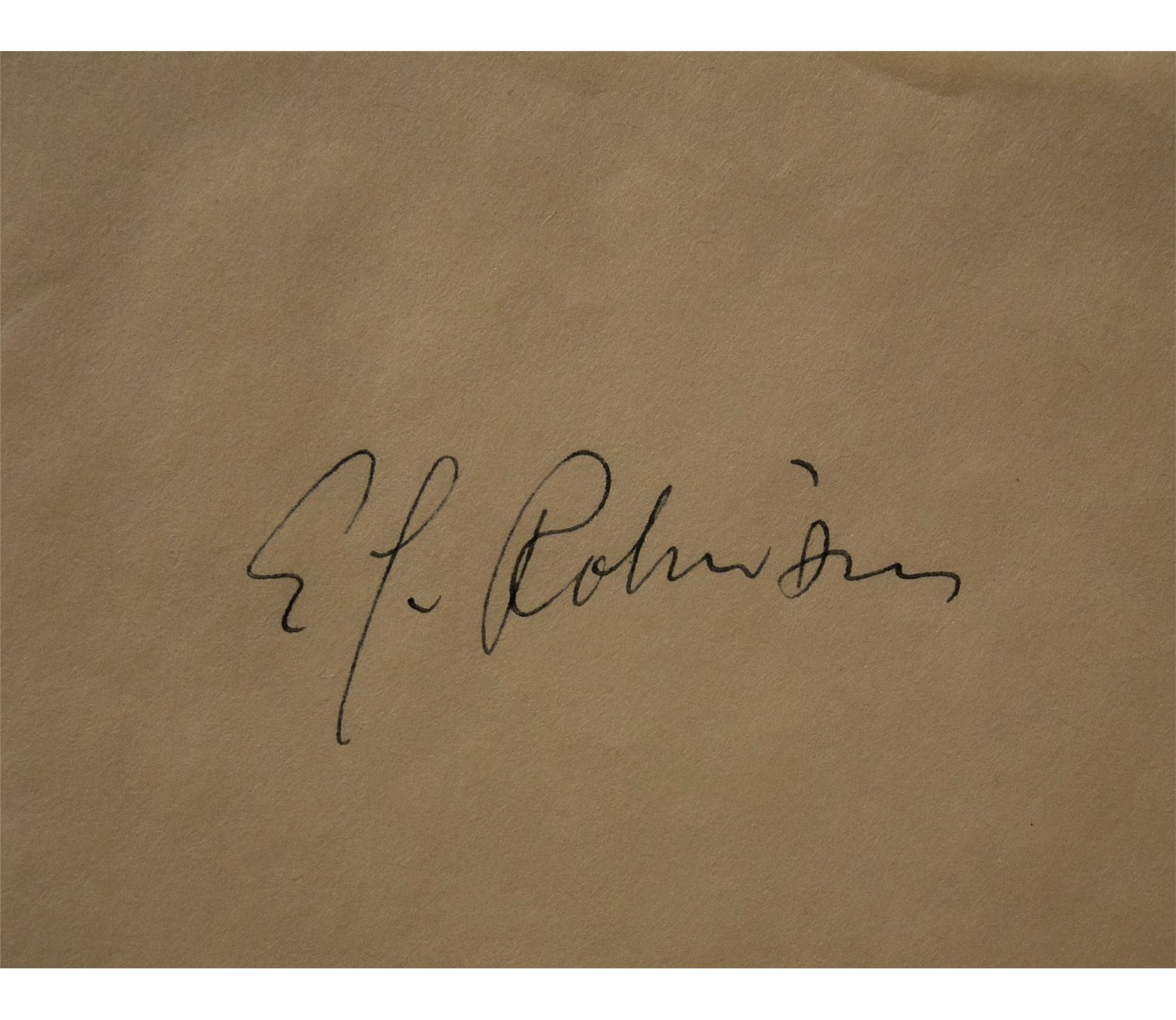 Key Largos Edward G. Robinson signature slip