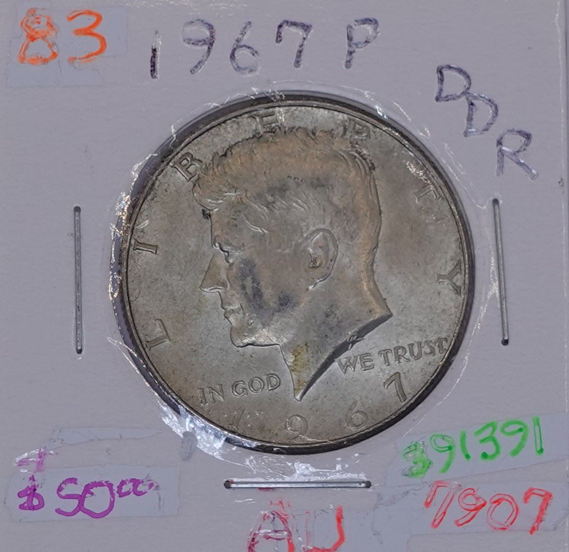 1967-P Kennedy Half Dollar