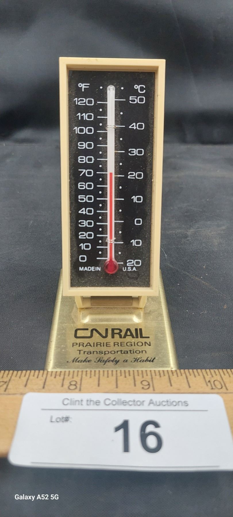 Vintage CN Rail thermometer