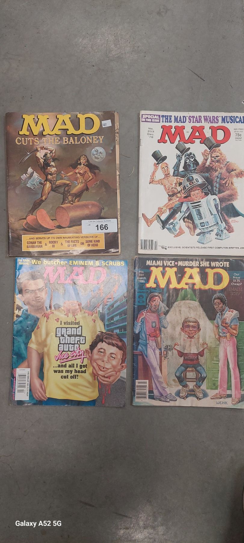 4 vintage Mad magazines