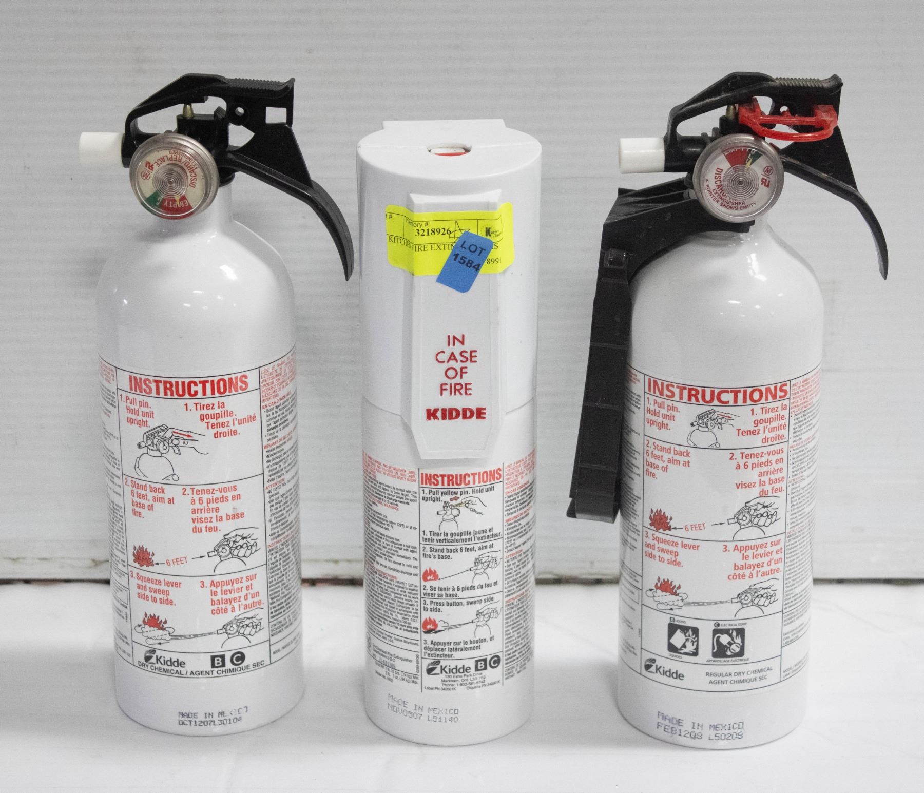 3 KITCHEN FIRE EXTINGUISHERS