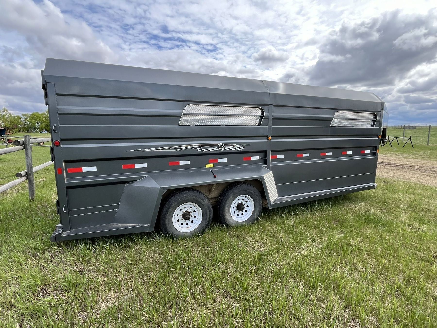 2014 Norbert Stock Trailer, 7 x 20ft. S/N 2N9C7S722EC017032