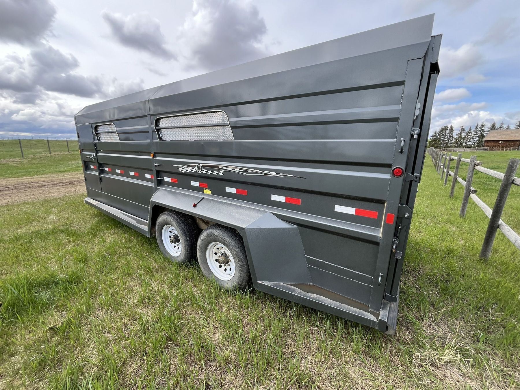 2014 Norbert Stock Trailer, 7 x 20ft. S/N 2N9C7S722EC017032