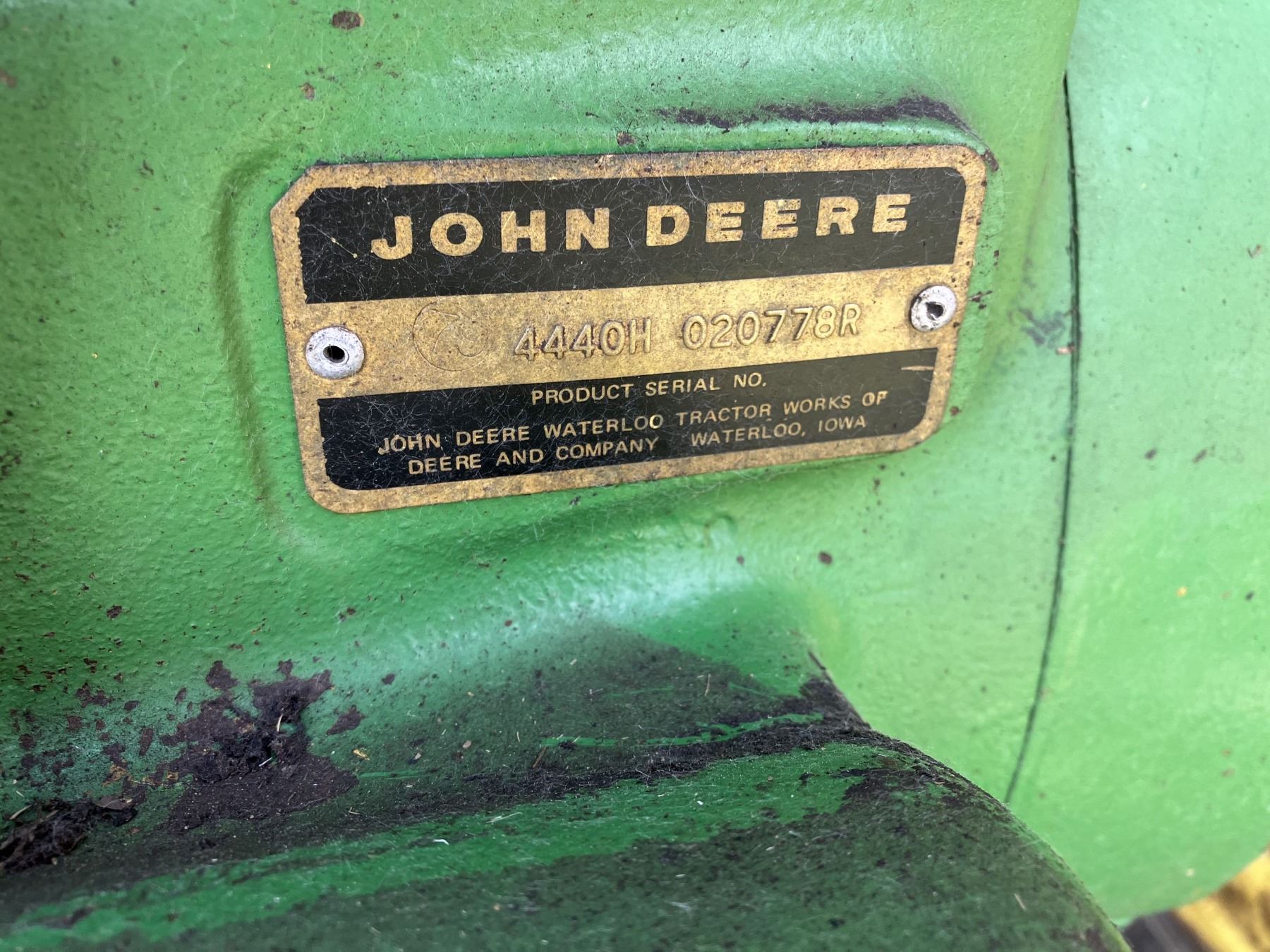 1979 John Deere 4440 Tractor c/w 158 JD Loader, Quad Transmission, 11380Hrs