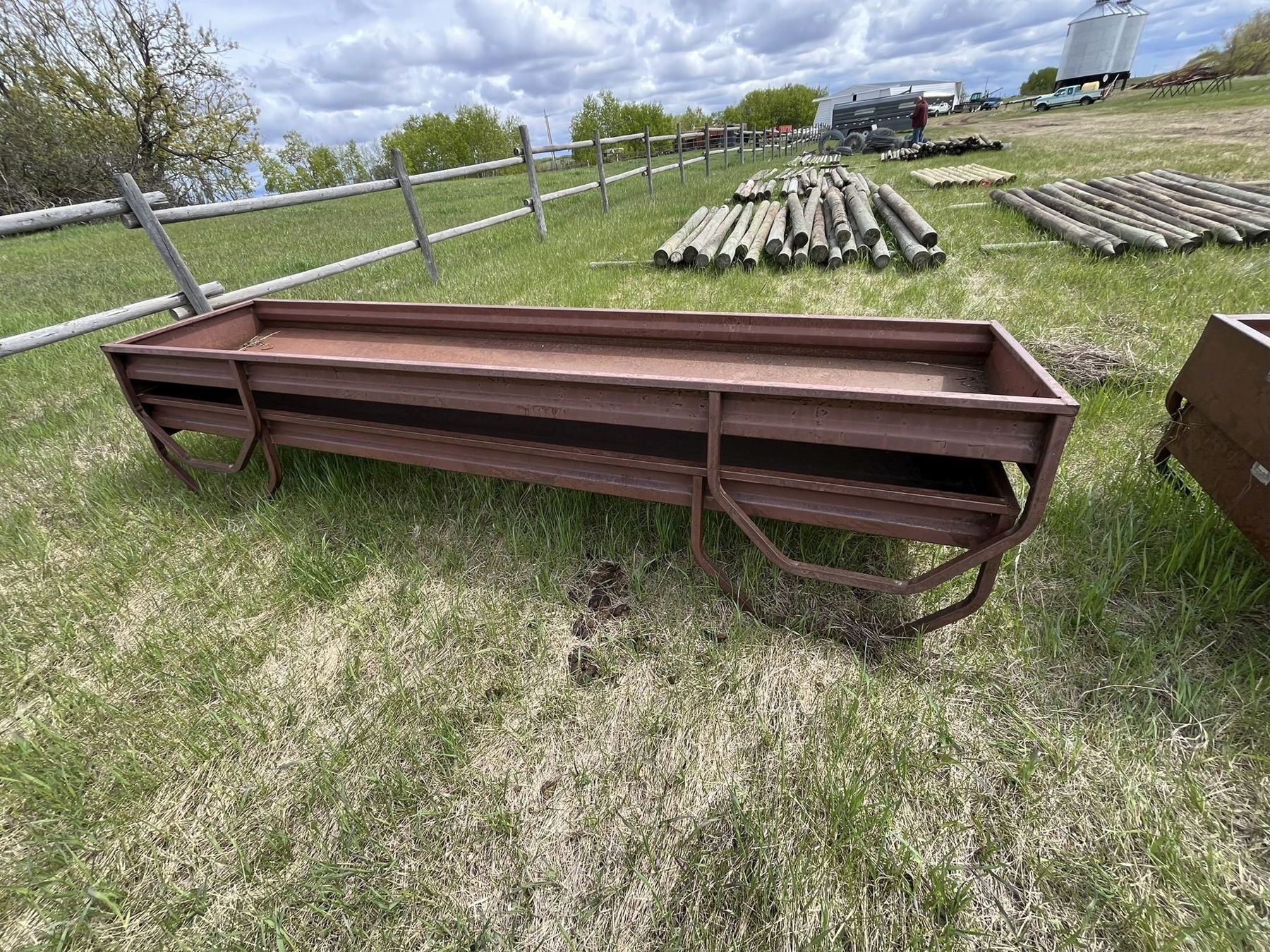 2 - 11ft 6in. All Metal Troughs