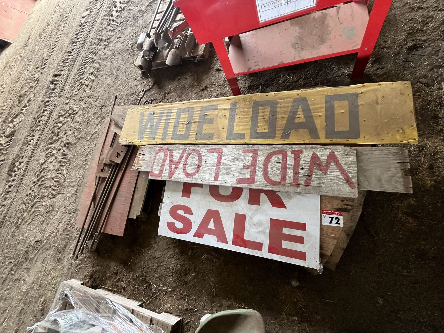 Wide Load Signs, 6 Guy Wire Anchors (2 Pallets)
