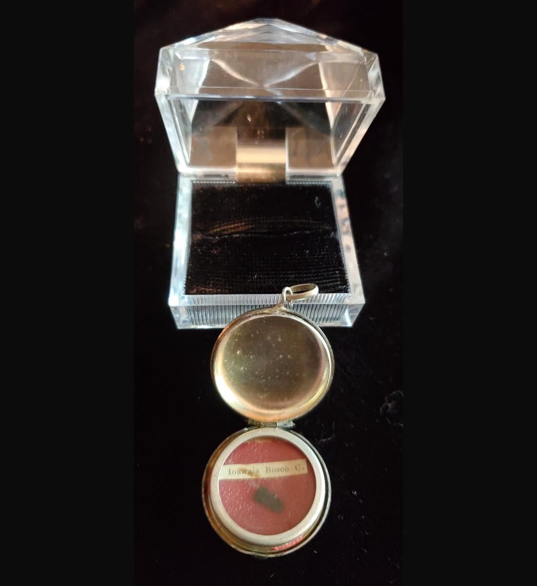 2nd class relic of Saint John Bosco, patron saint of publishers and youth