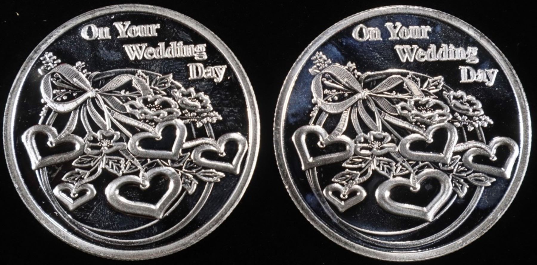 (2) 1 OZ .999 SILV 2024 ON YOUR WEDDING DAY ROUNDS