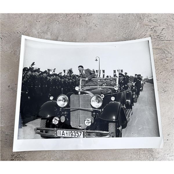 Adolf Hitler In Motorcade Photo