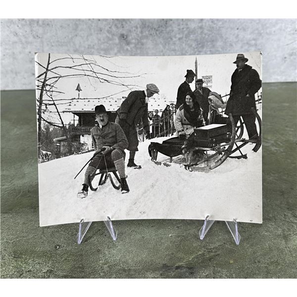 Hitler Goes Sledding In Berchtesgaden Photo