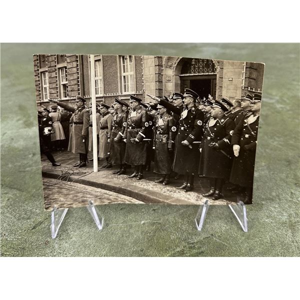 SS Leader Himmler Reviewing Parade In Saar Photo