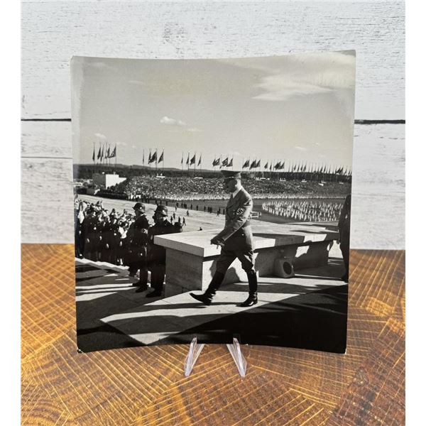 Hitler Leaves The Stage At Nuremberg Rally Photo