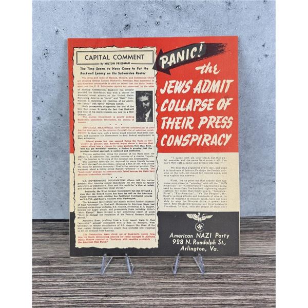 George Lincoln Rockwell ANP Leaflet