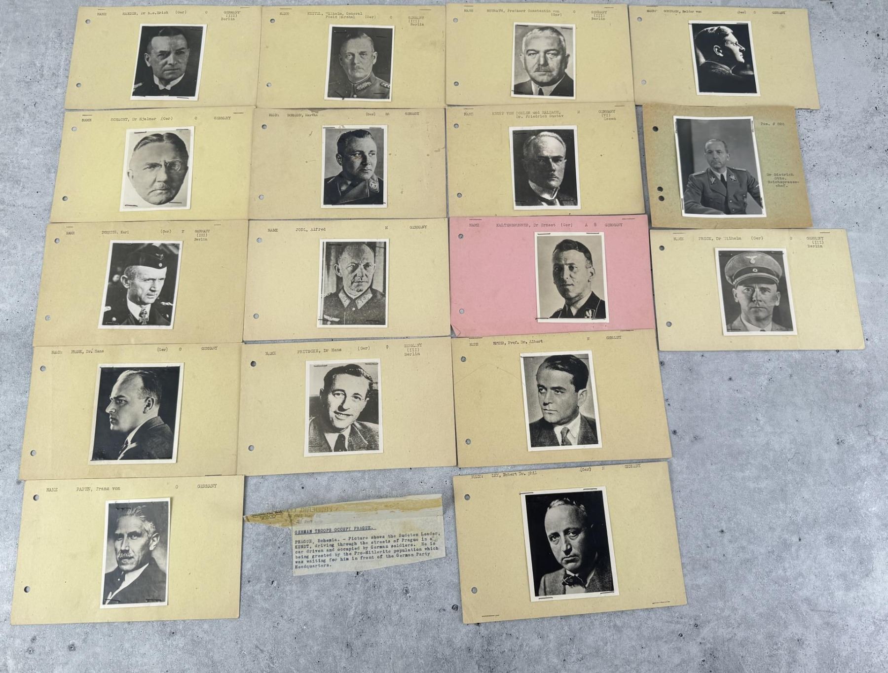 WW2 German Party Officials ID Cards