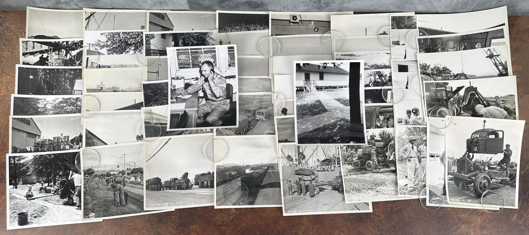 WW2 Signal Corps Engineer Construction Photos