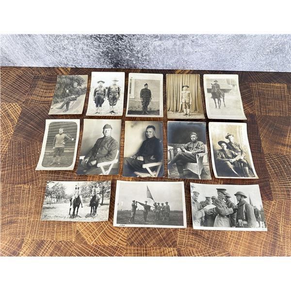 Collection of WWI WW1 US Army RPPC Postcards