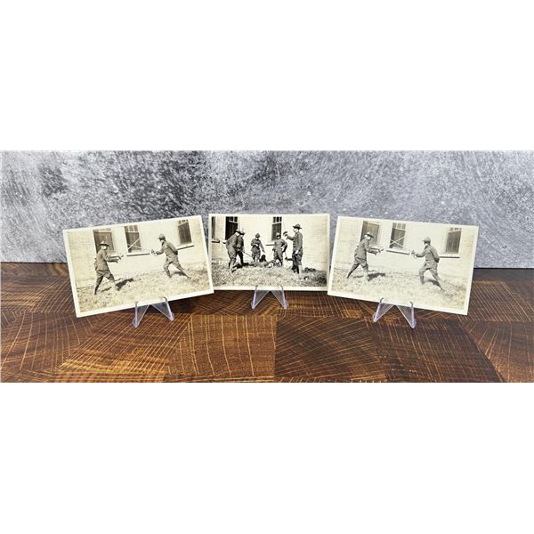 WWI WW1 US Army Patton Sword Fencing Postcards