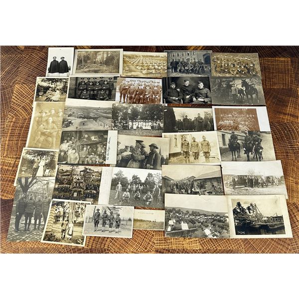 Collection of WWI WW1 US Army RPPC Postcards