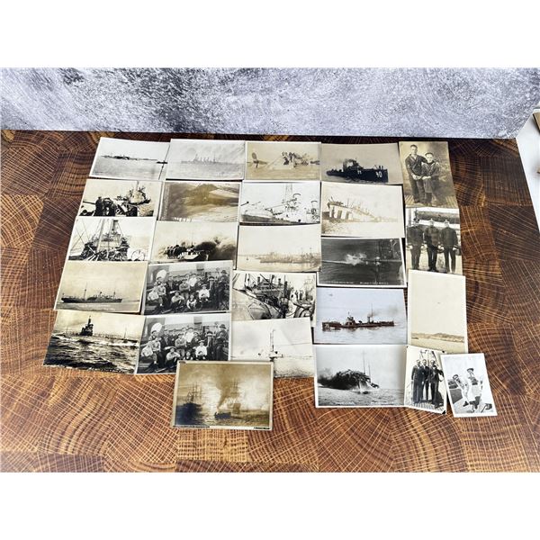 Collection of WWI WW1 US Navy RPPC Postcards