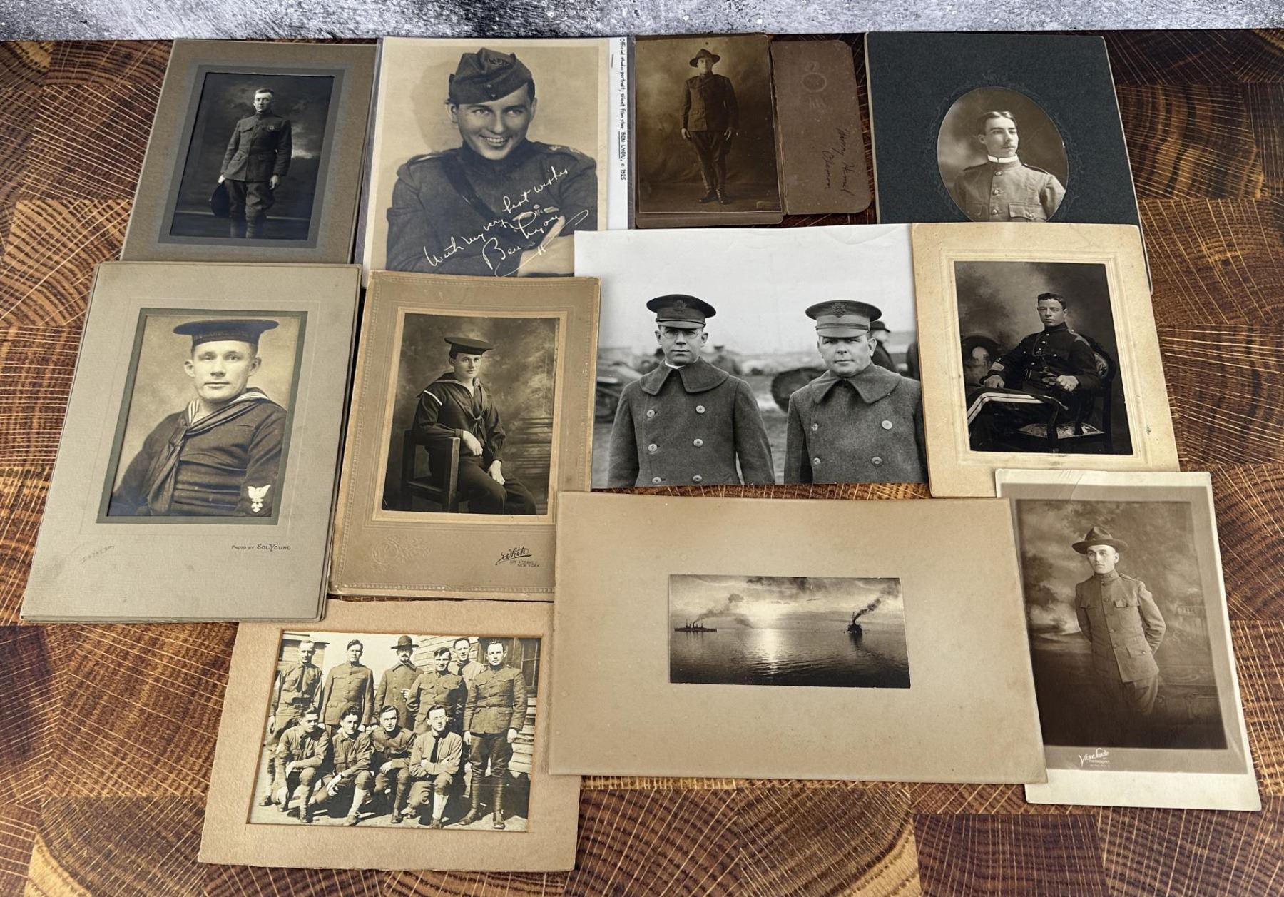WWI WW1 US Army Soldier Portrait Photos