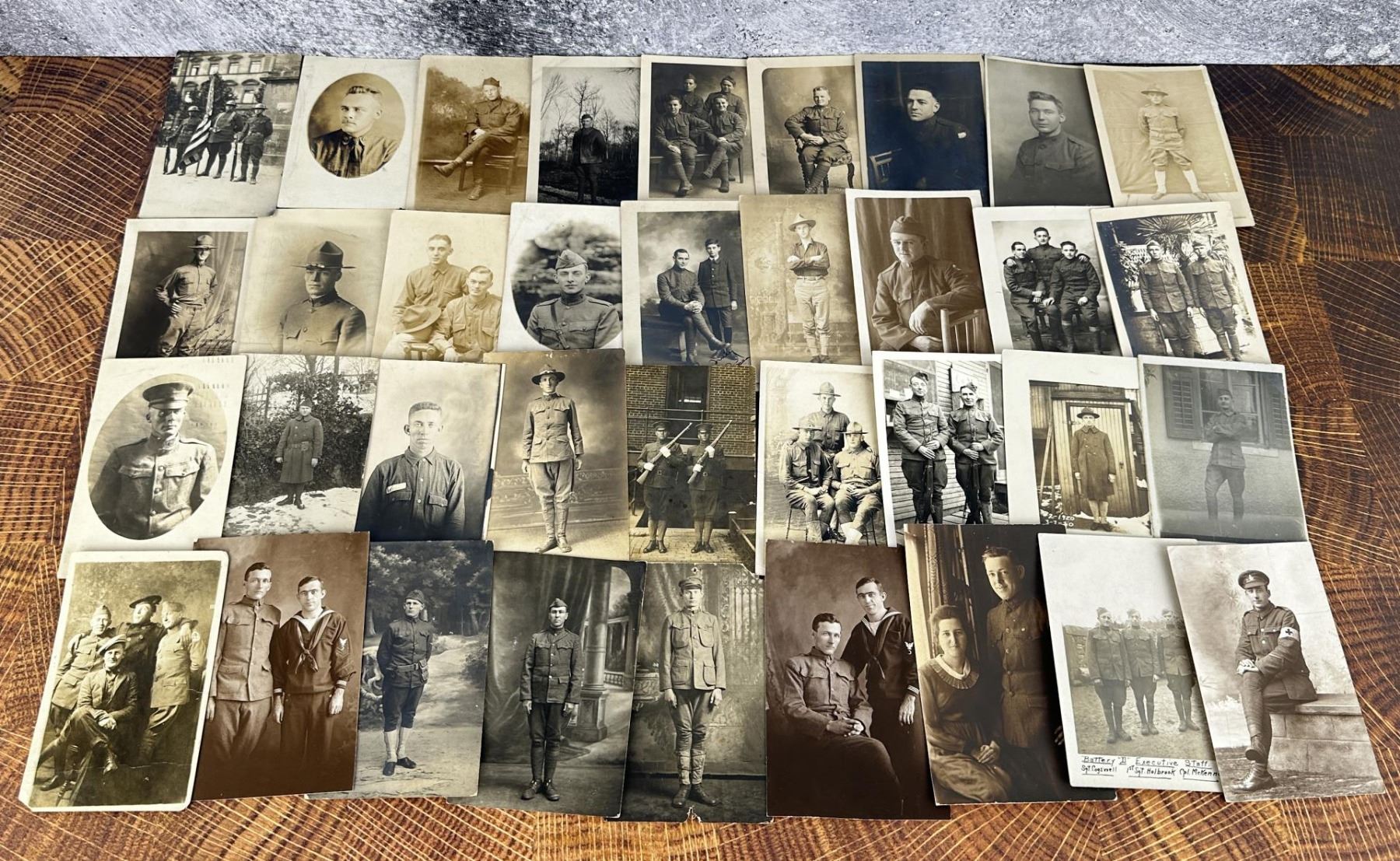 WWI WW1 US Army Soldier Portrait Photo Postcards