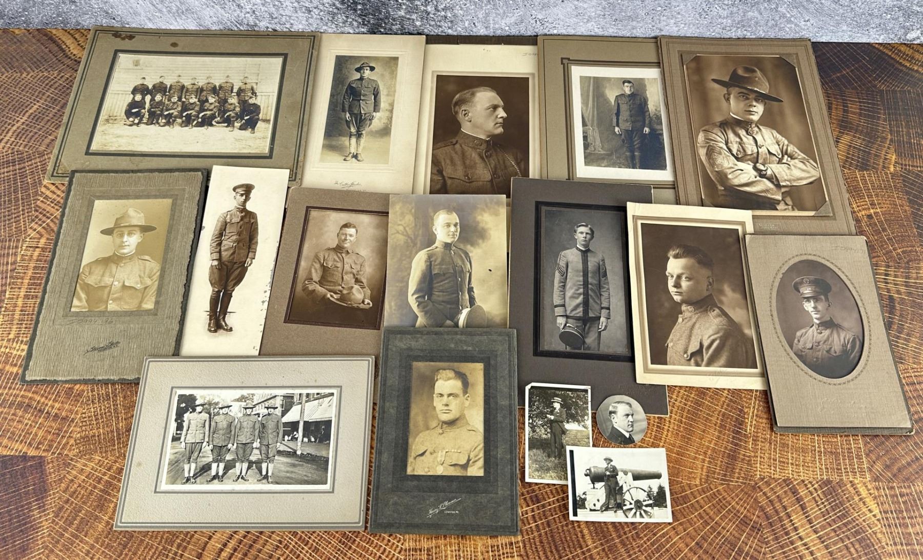 WWI WW1 US Army Soldier Portrait Photos