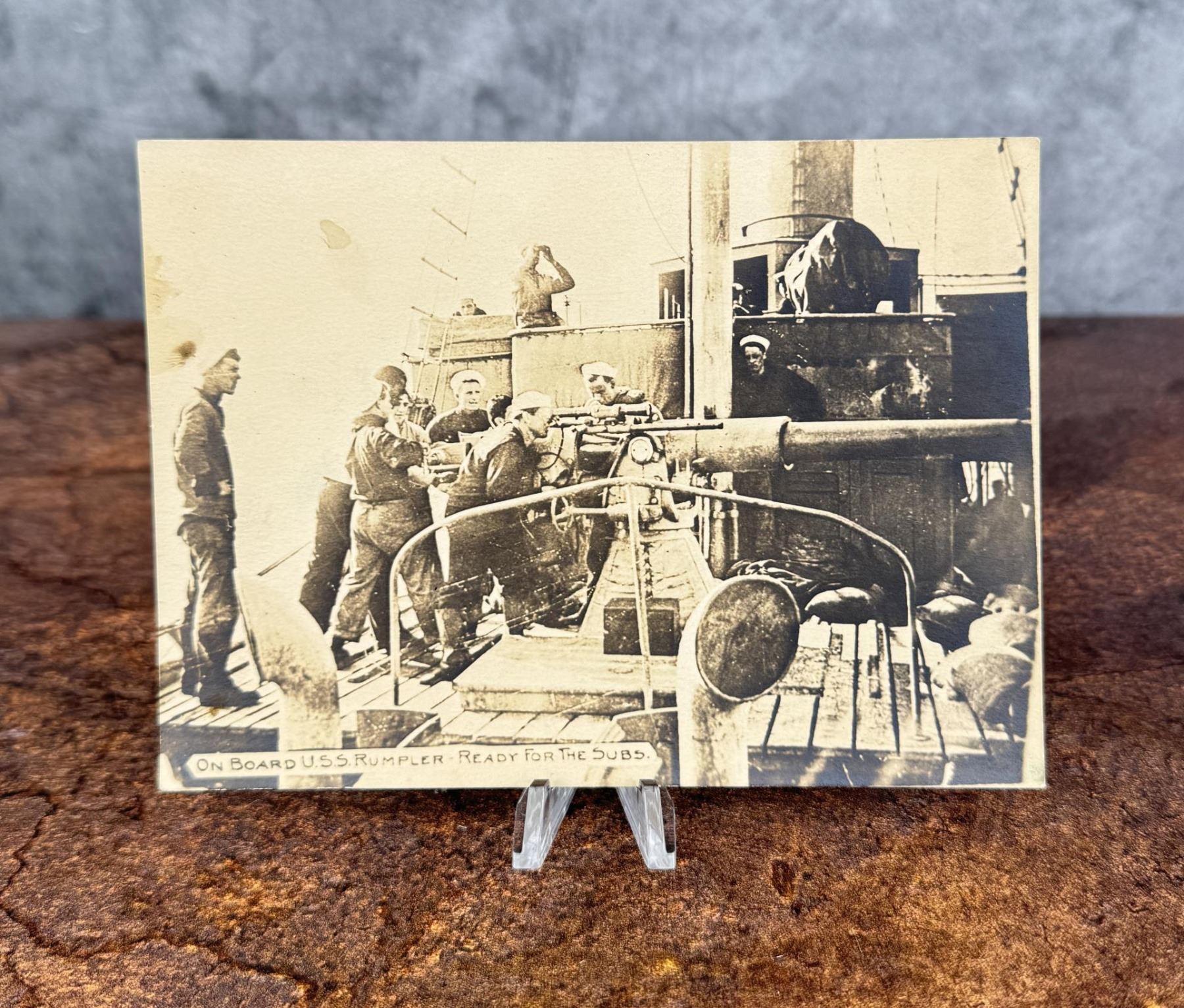 WWI WW1 USS Rambler Navy Battleship Photo