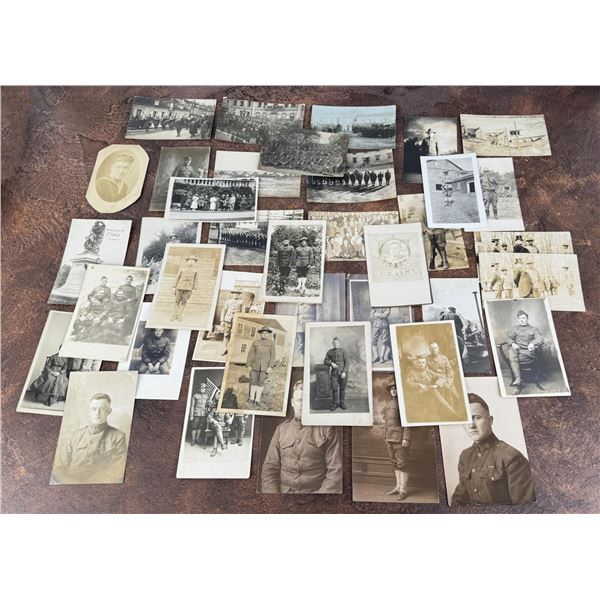 WWI WW1 US Army Soldier Portrait Photo Postcards