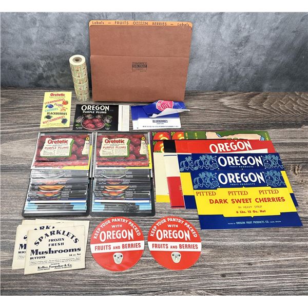 Oregon Salesman Sample Can Labels