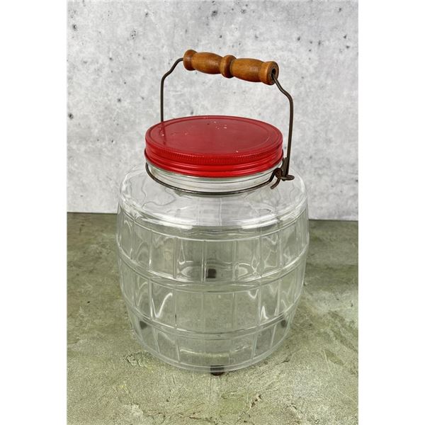 Antique Country Store Pickle Barrel Jar