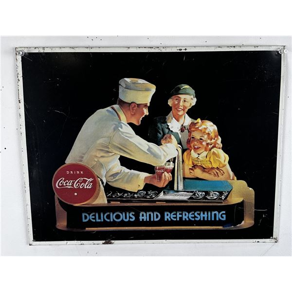 Reproduction Coca Cola Tin Sign
