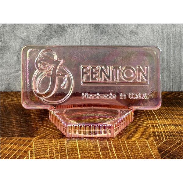 Fenton Glass Dealer Shelf Sign