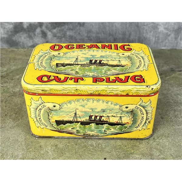 Oceanic Cut Plug Tobacco Tin