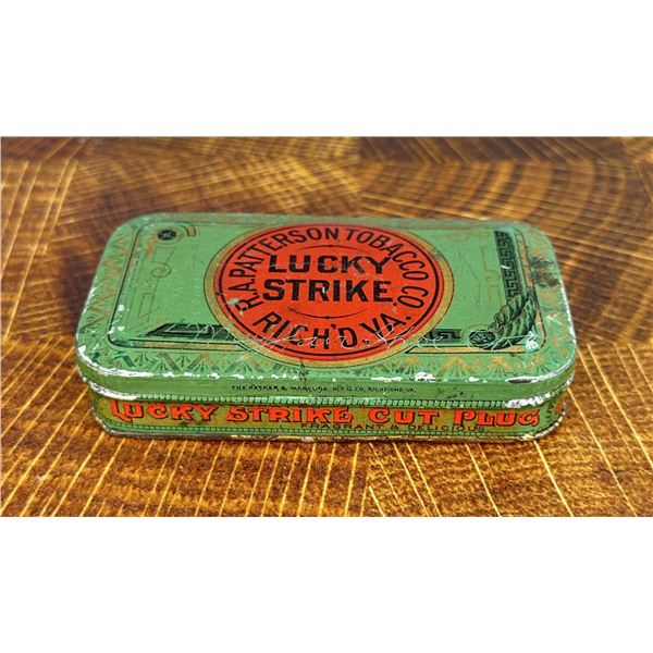 R.A. Patterson Lucky Strike Pocket Tobacco Tin