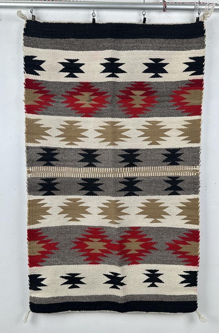 Navajo Indian Ganado Double Saddle Blanket Rug