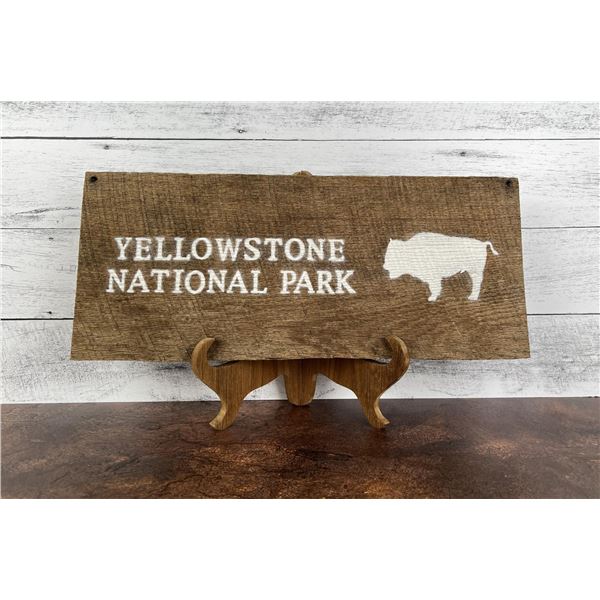 Yellowstone National Park Sign