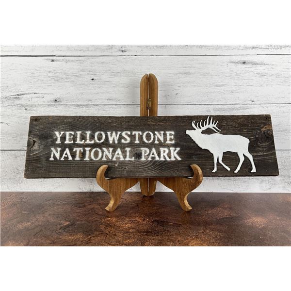 Yellowstone National Park Sign