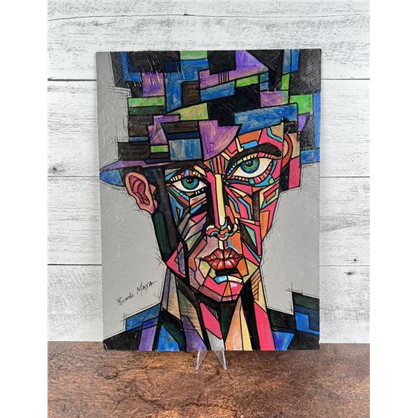 Ricardo Maya Oil on Board Painting