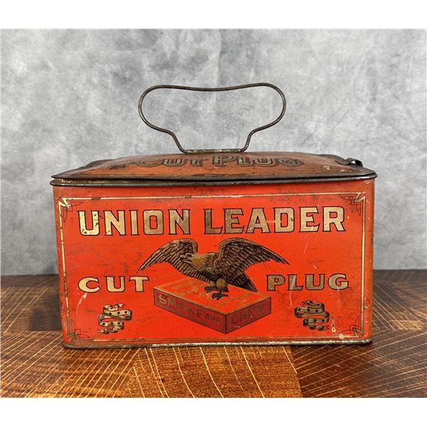 Union Leader Cut Plug Tobacco tin