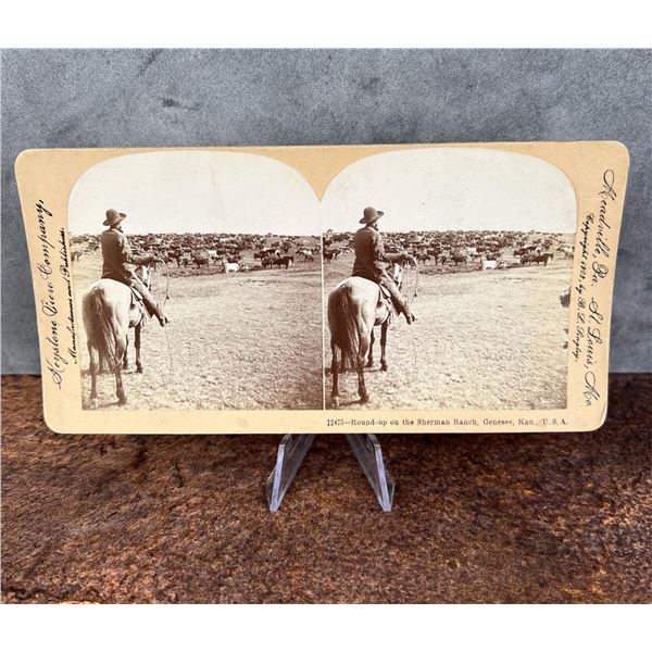 Sherman Ranch Kansas Stereoview